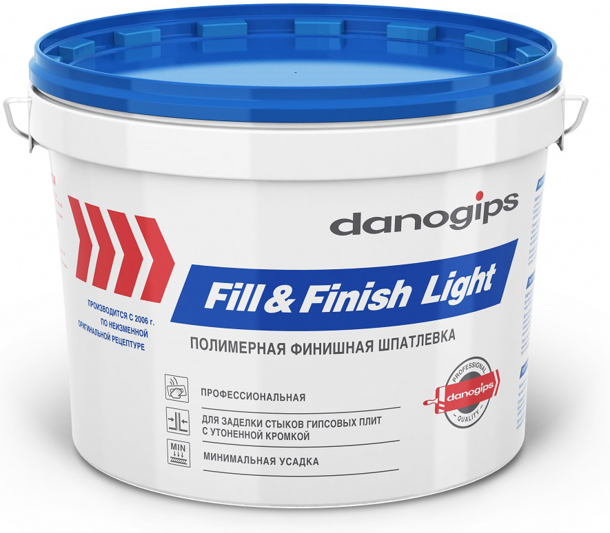 Danogips Fill Finish Light облегченная финишная шпатлевка, цена - купить в Москве.