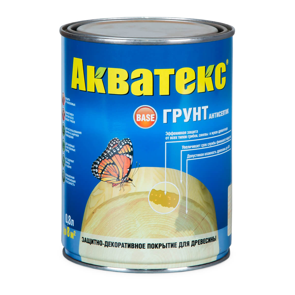 Акватекс Грунт Антисептик защитный состав для древесины.